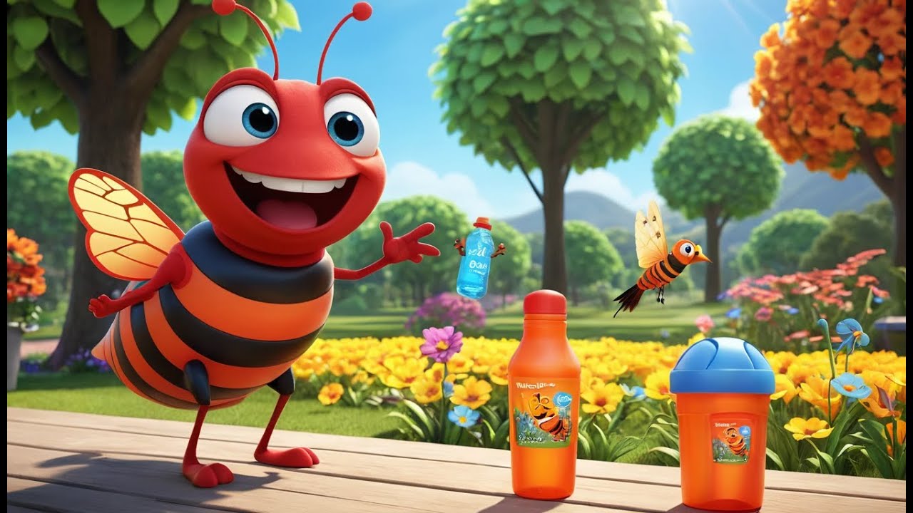Five Little Bugs in the Bin | Fun Nursery Rhyme for Kids | Nursery ...