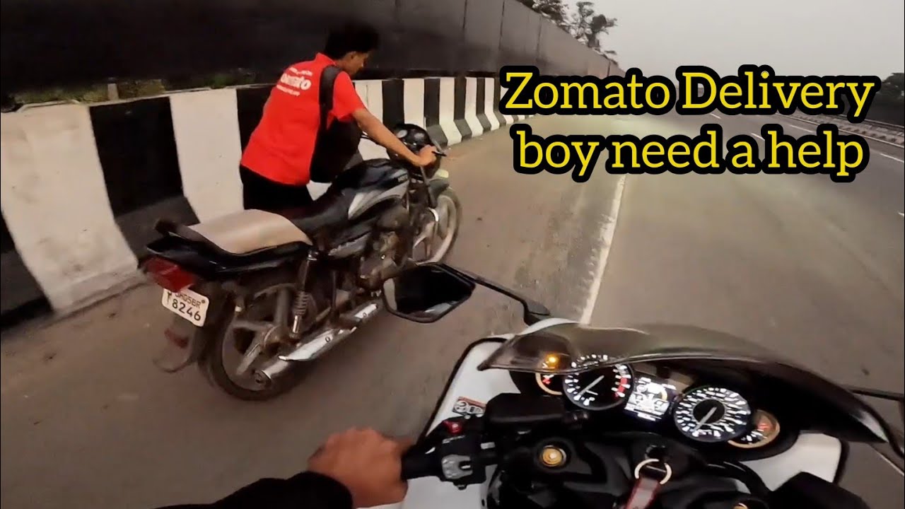 Zomato Delivery Boys Need a Help in highway - YouTube