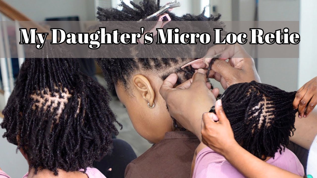Micro Loc Retie | Starter Locs | 9 Months Loc'd | Loc Maintenance - YouTube