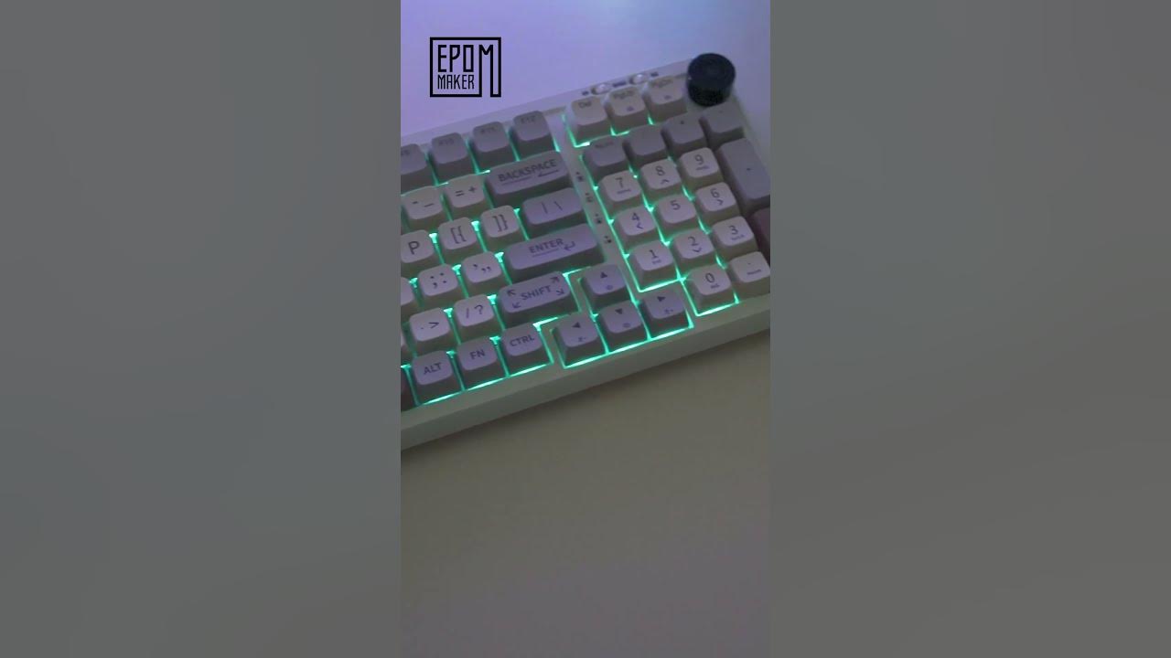 【Lignting】Change the lighting RGB effects on the Epomaker RT100 mechanical keyboard #shorts ...