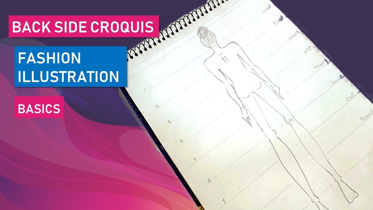 ️Design Illustration Basics - Back Side | Croquis Drawing for Beginner ...