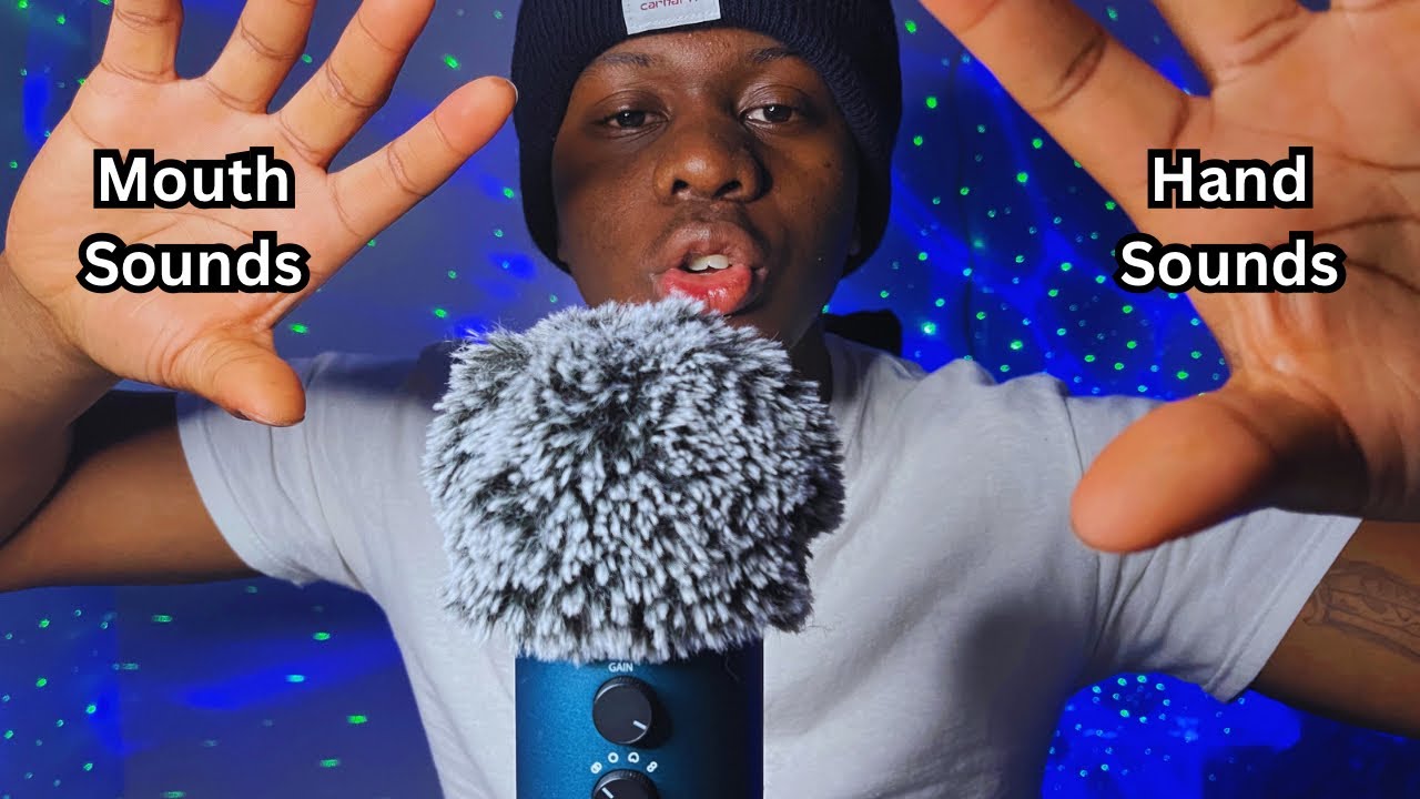 ASMR Mouth Sounds With Hand Sounds - YouTube