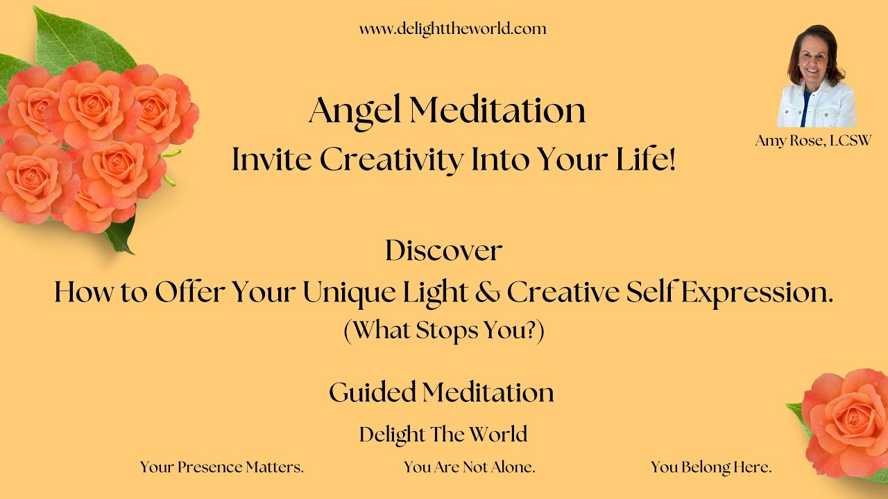 Angel Meditation. Invite Creativity Into Your Life #angels #meditation ...