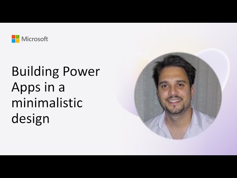 Building Power Apps in a minimalistic design - YouTube