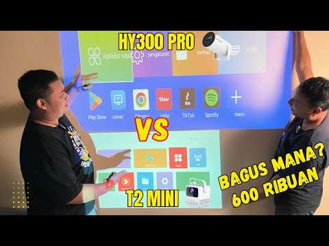 Review 2 Proyektor Android Murah | HY 300 Pro vs T2 Mini, Mana Lebih Bagus?