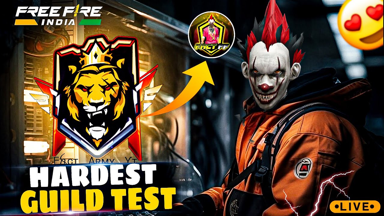 🔴[Live] Free Fire Hardest👽Guild Test |1vs2 Guild Test|FF Guild Test🔥 ...