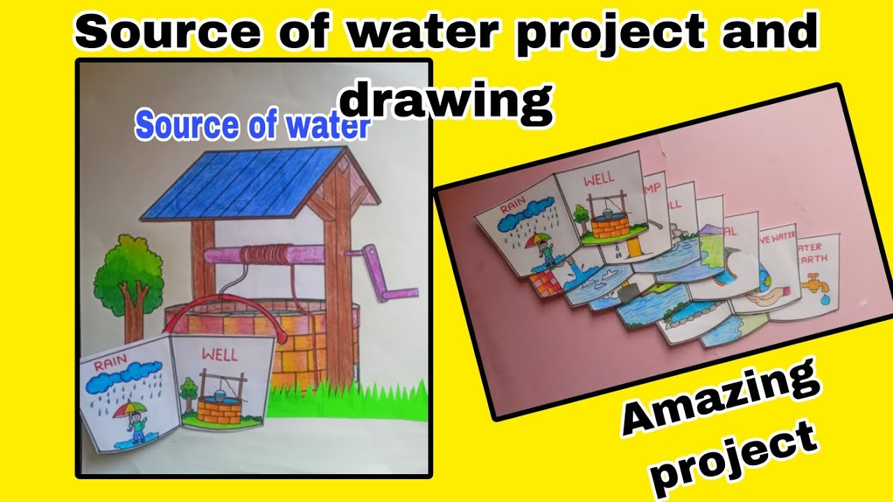 source of water Drawing | source of water Tlm | source of water project ...