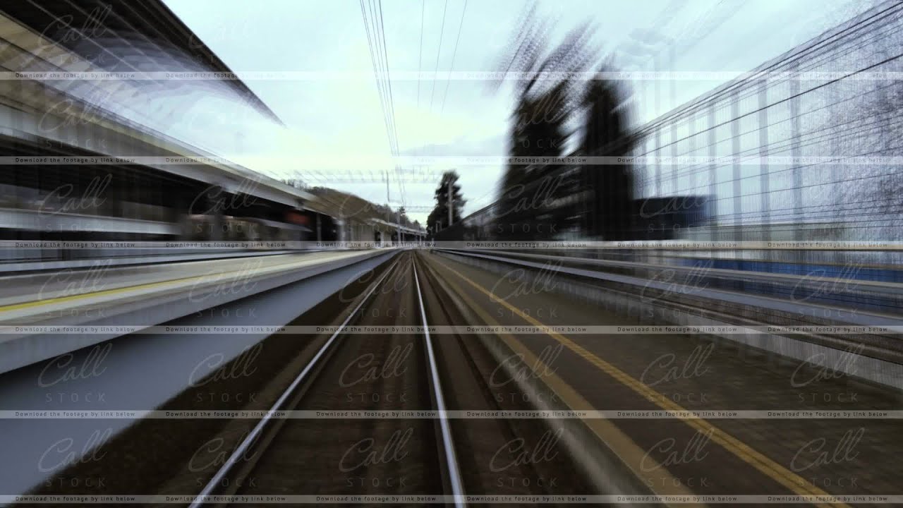 4K Footage of High-speed train rides the rails to - YouTube