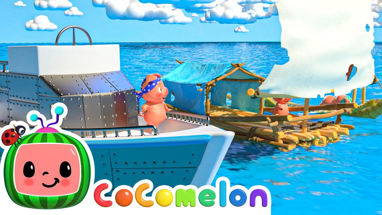 Three Little Pirate Pigs | Kids Learn! | Nursery Rhymes | Sing Along ...