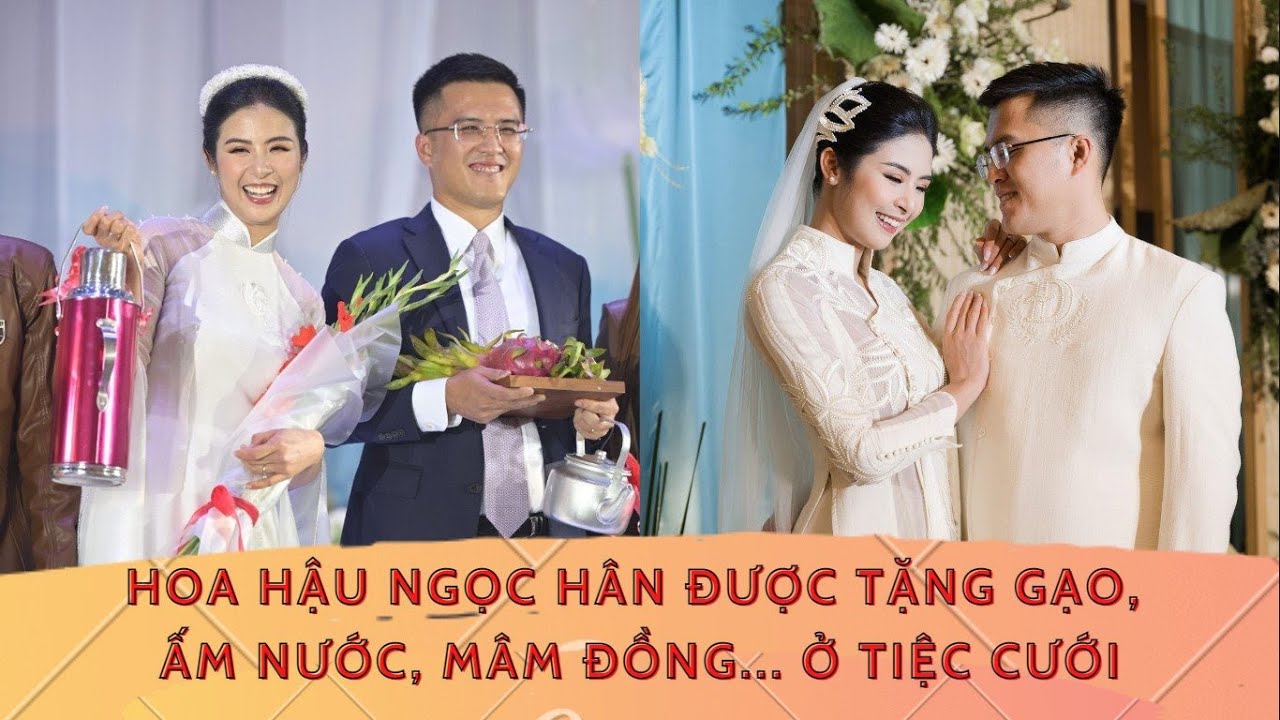 Quà độc, lạ trong đám cưới hoa hậu Ngọc Hân - YouTube