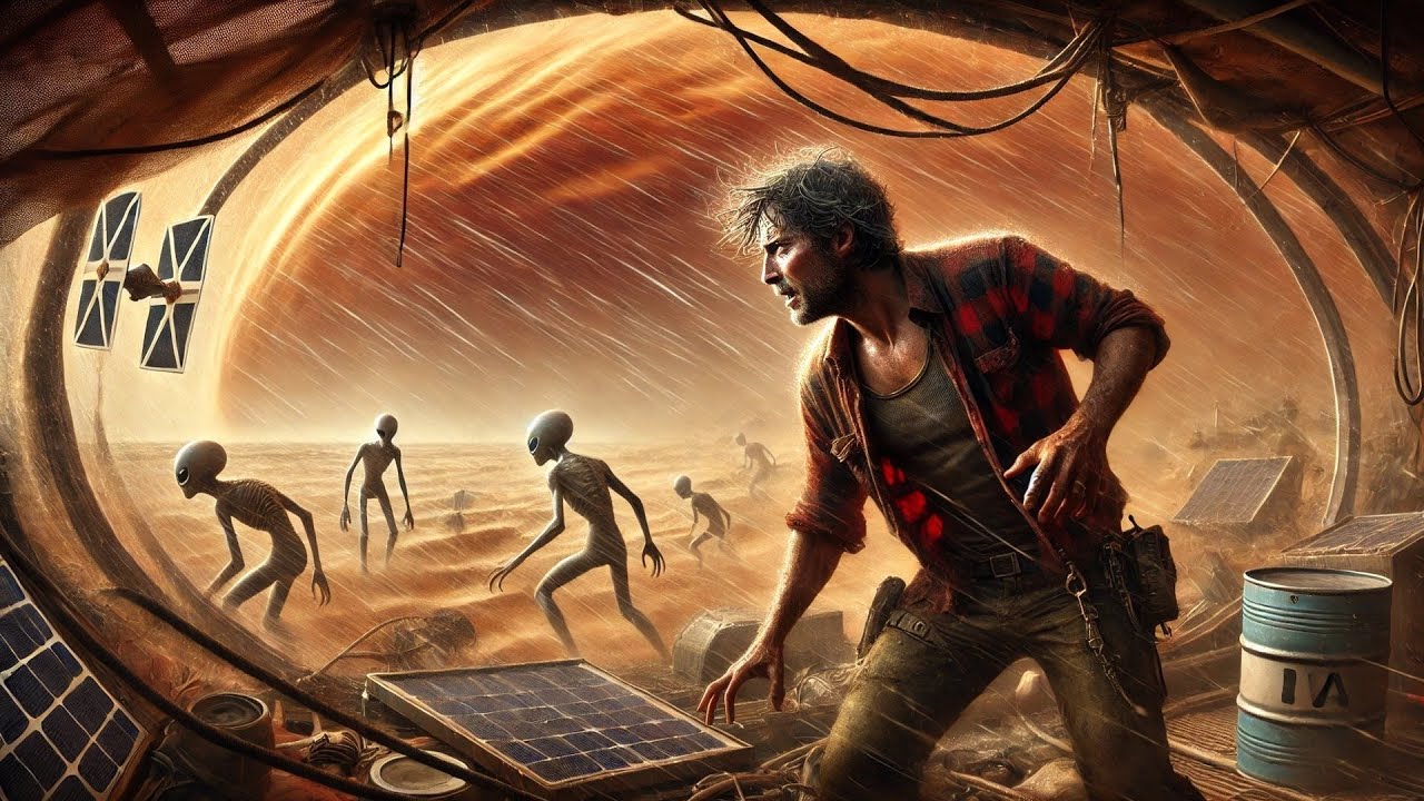 Alien Cadets Panic During Sandstorm, Human Builds Wind-Powered Shelter ...