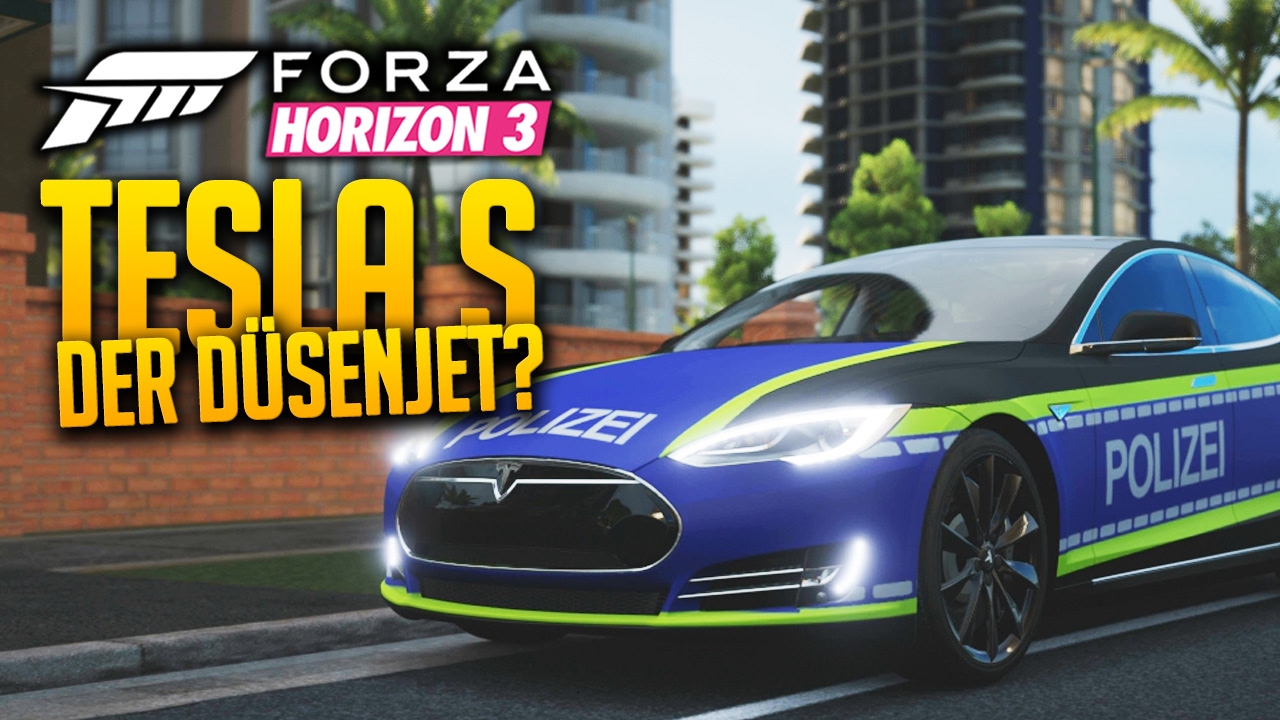FORZA HORIZON 3 | TESLA S düst wie ein DÜSENJET - YouTube
