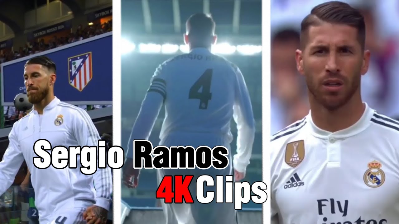 Sergio Ramos 4K Clips - Best 4K Clips + Free for Editing - YouTube