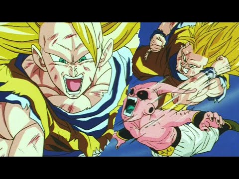 Rejuvenated SSJ3 Goku vs Kid Boo (Japanese)