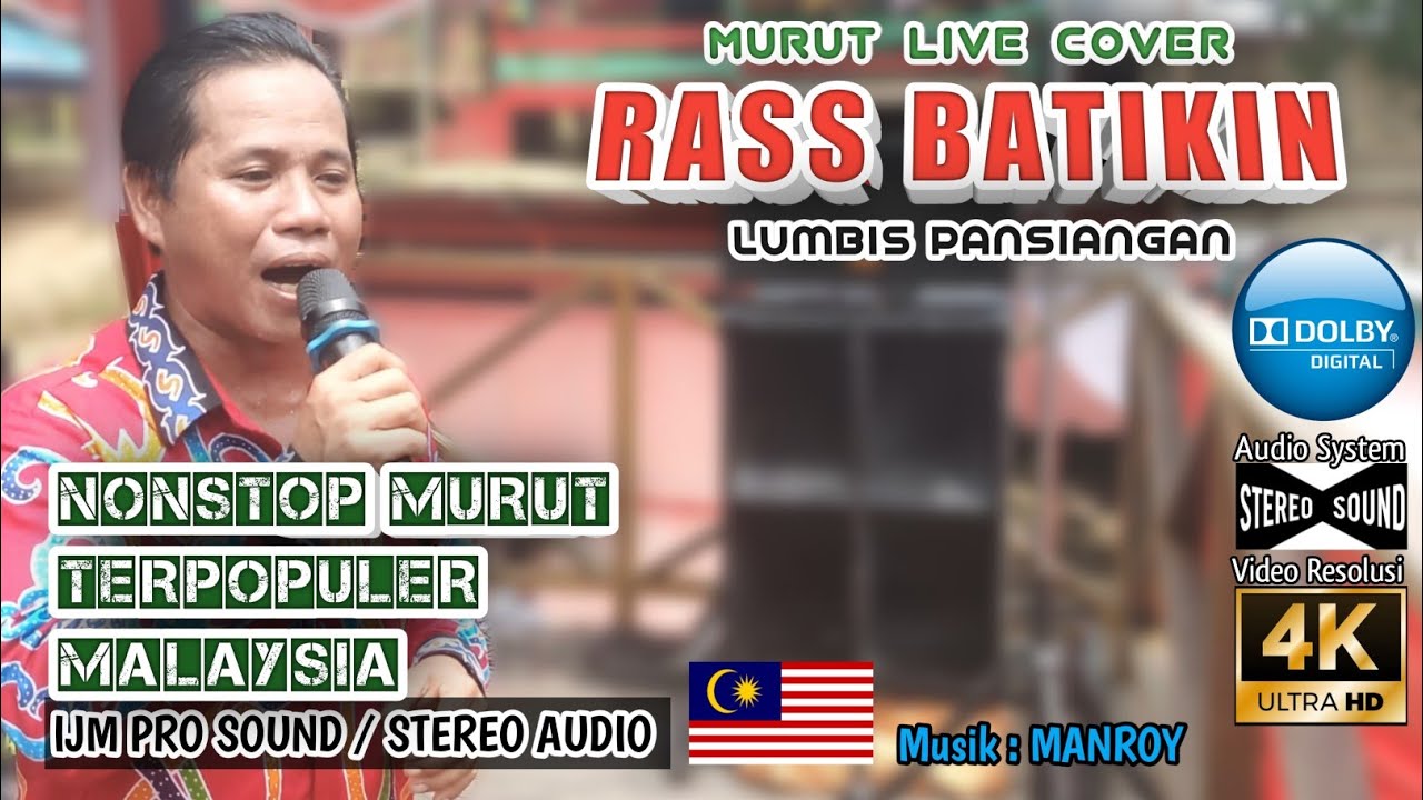 NONSTOP LAGU MURUT DAYAK KALIMANTAN BORNEO / COVER RASS BATIKIN / MURUT ...