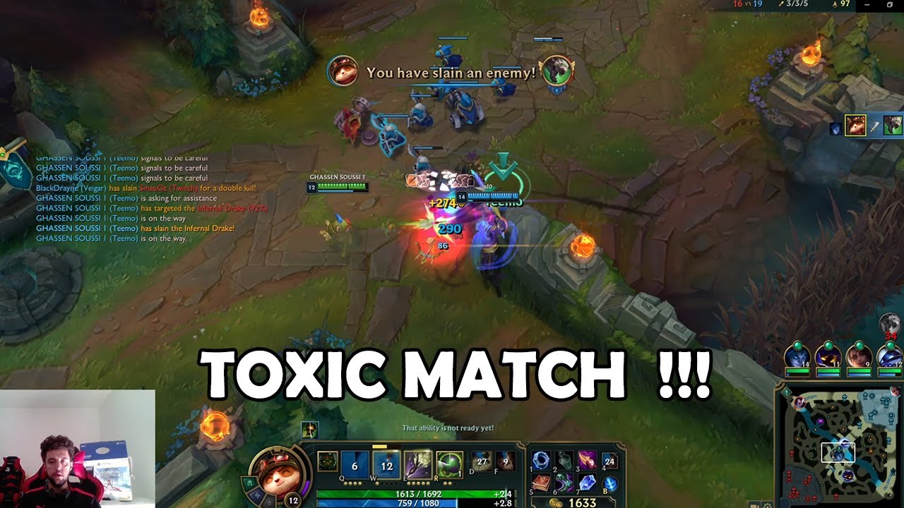 TOXIC MATCH WITH TEEMO !!! - YouTube