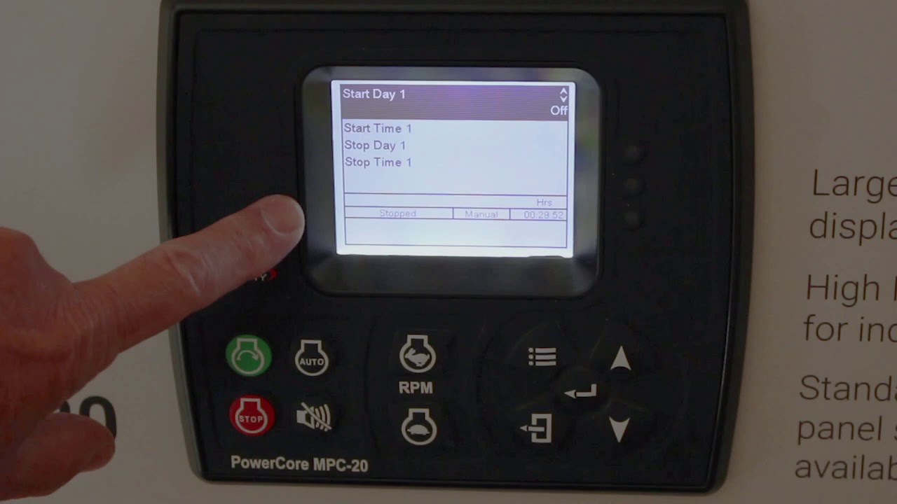 PowerCore® Series: Start/Stop Timers Menu - YouTube