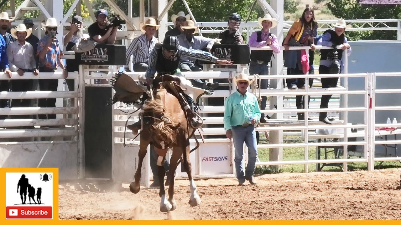 Saddle Bronc Riding - 79th Annual Boys Ranch Rodeo - YouTube