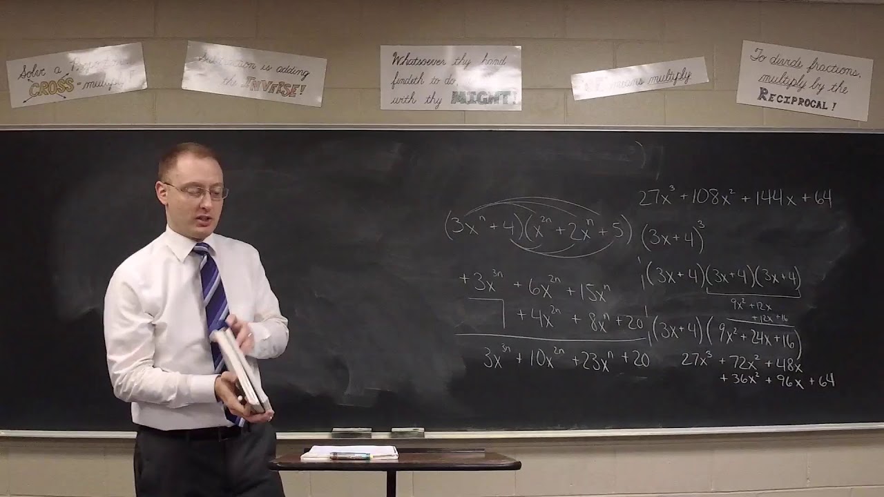 Algebra I Lesson 45 - YouTube