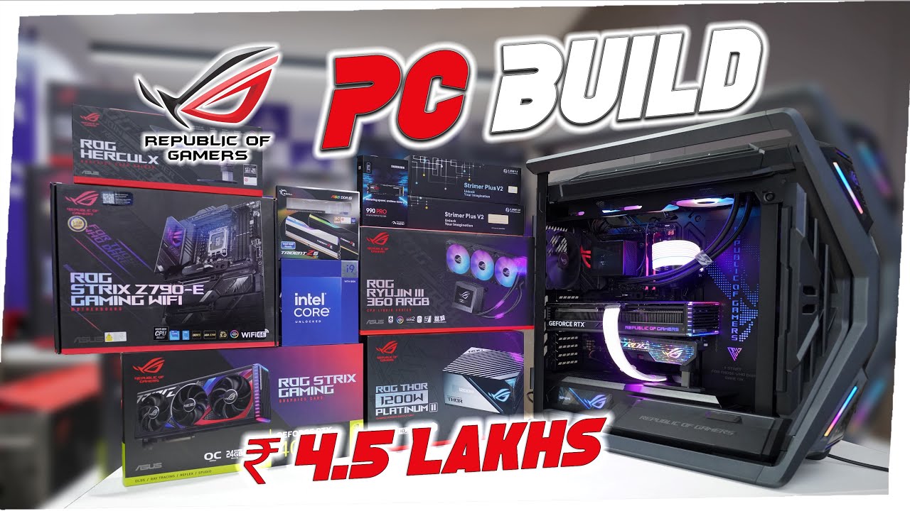 4.5 Lakhs ROG PC BUILD | Vishal Peripherals - YouTube