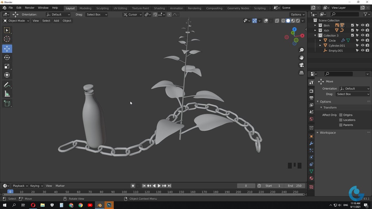 Blender 2.93.1 I Exercise I Day5 - YouTube
