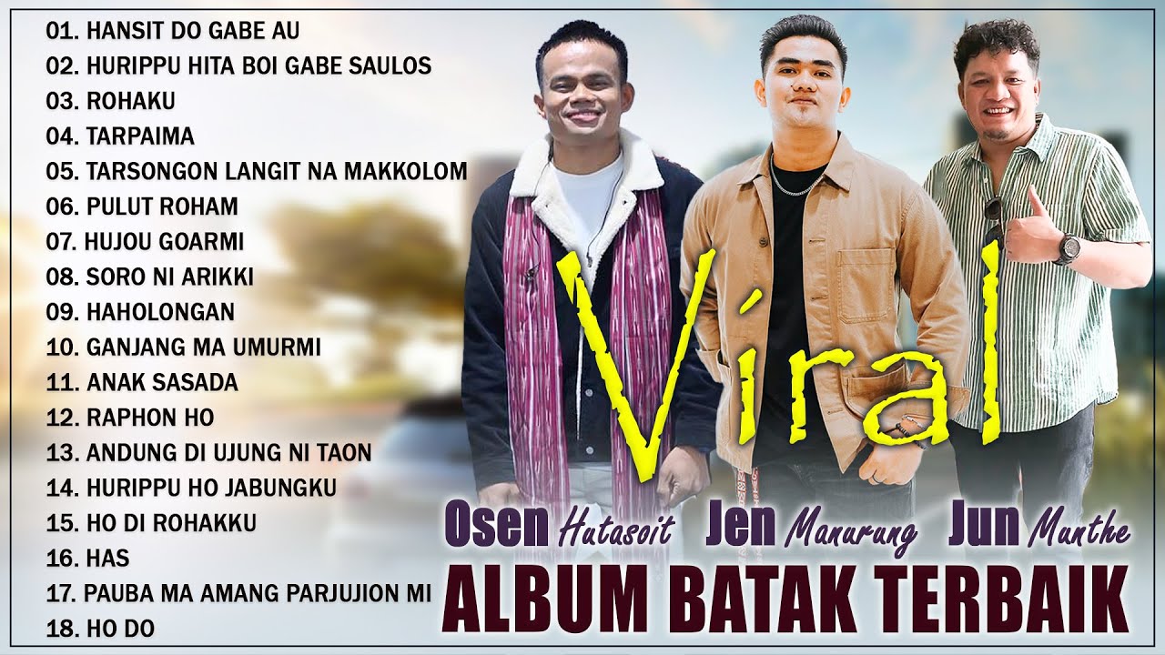 OSEN HUTASOIT, JEN MANURUNG, JUN MUNTHE ~ 3 Penyanyi Terbaik 2024 Paling TOP & HITS ~ Batak ...