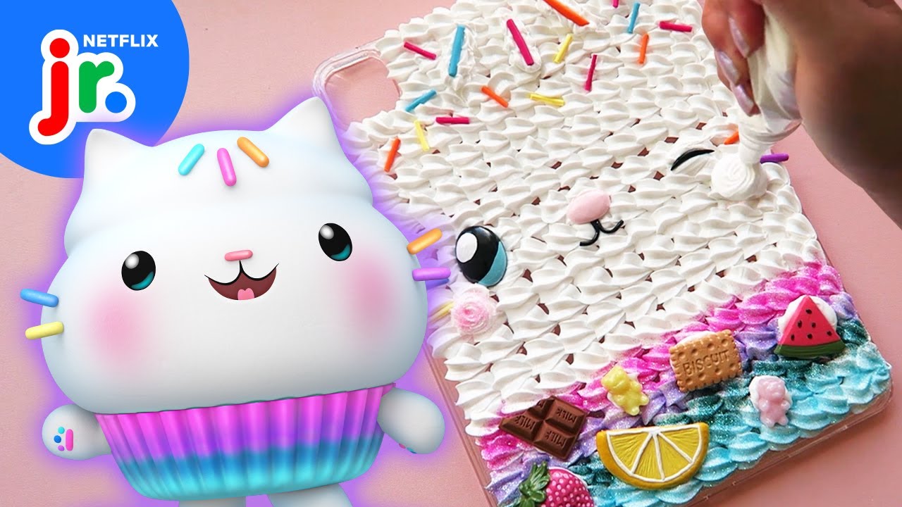Craft a Sprinkle Tablet Case with Cakey Cat 😻🧁 Gabby's Dollhouse ...