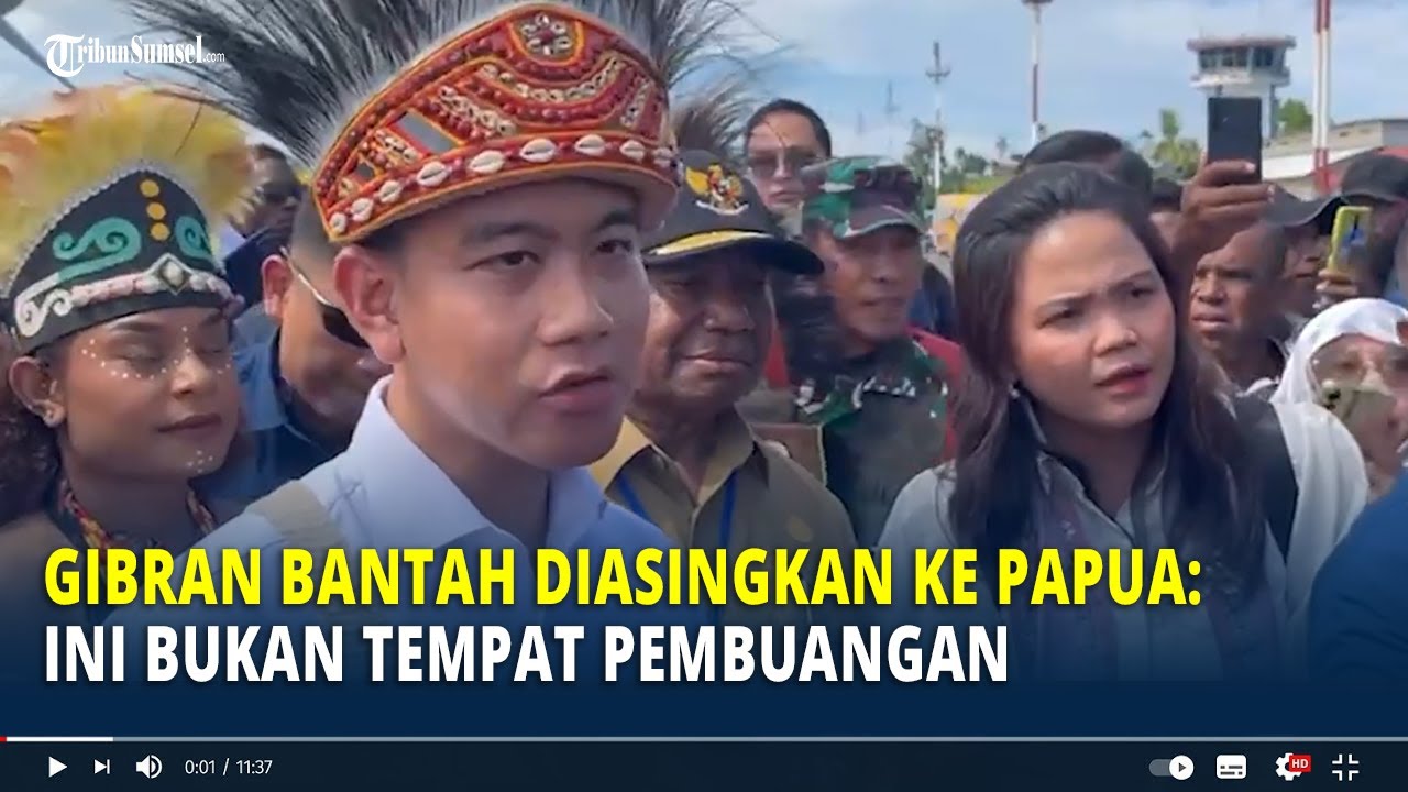 Gibran Bantah Diasingkan ke Papua: Ini Bukan Tempat Pembuangan - YouTube
