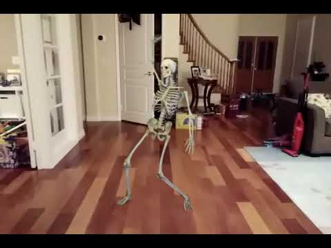 Skeleton dancing special effects - YouTube