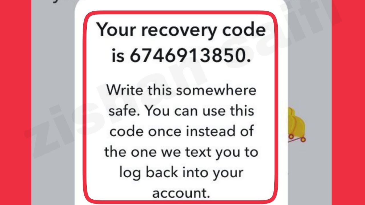 How To Check & Find Backup Code or Recovery Code In Snapchat - YouTube