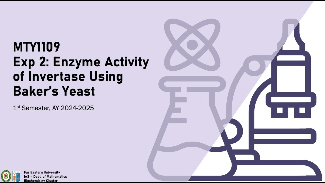 [Video Experiment] MTY1109 Exp 2 Enzyme Activity of Invertase Using ...