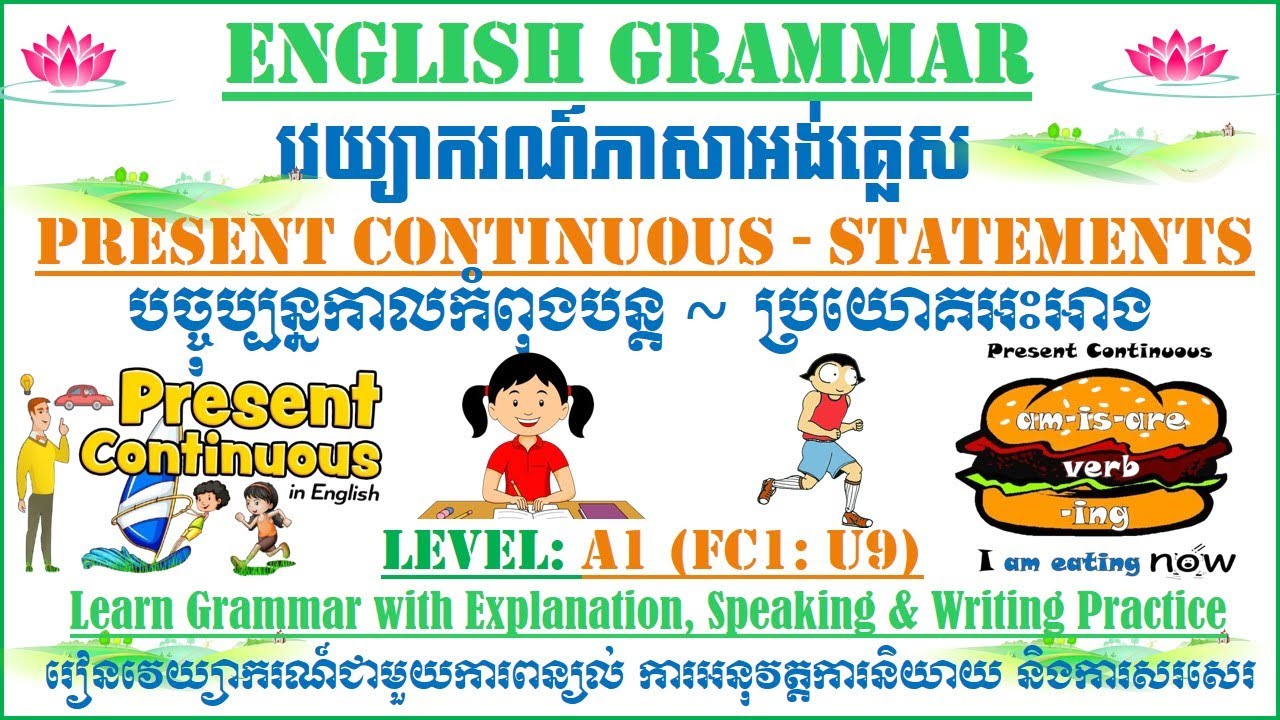 Present Continuous Statements | Grammar Explanation & Conversation ...