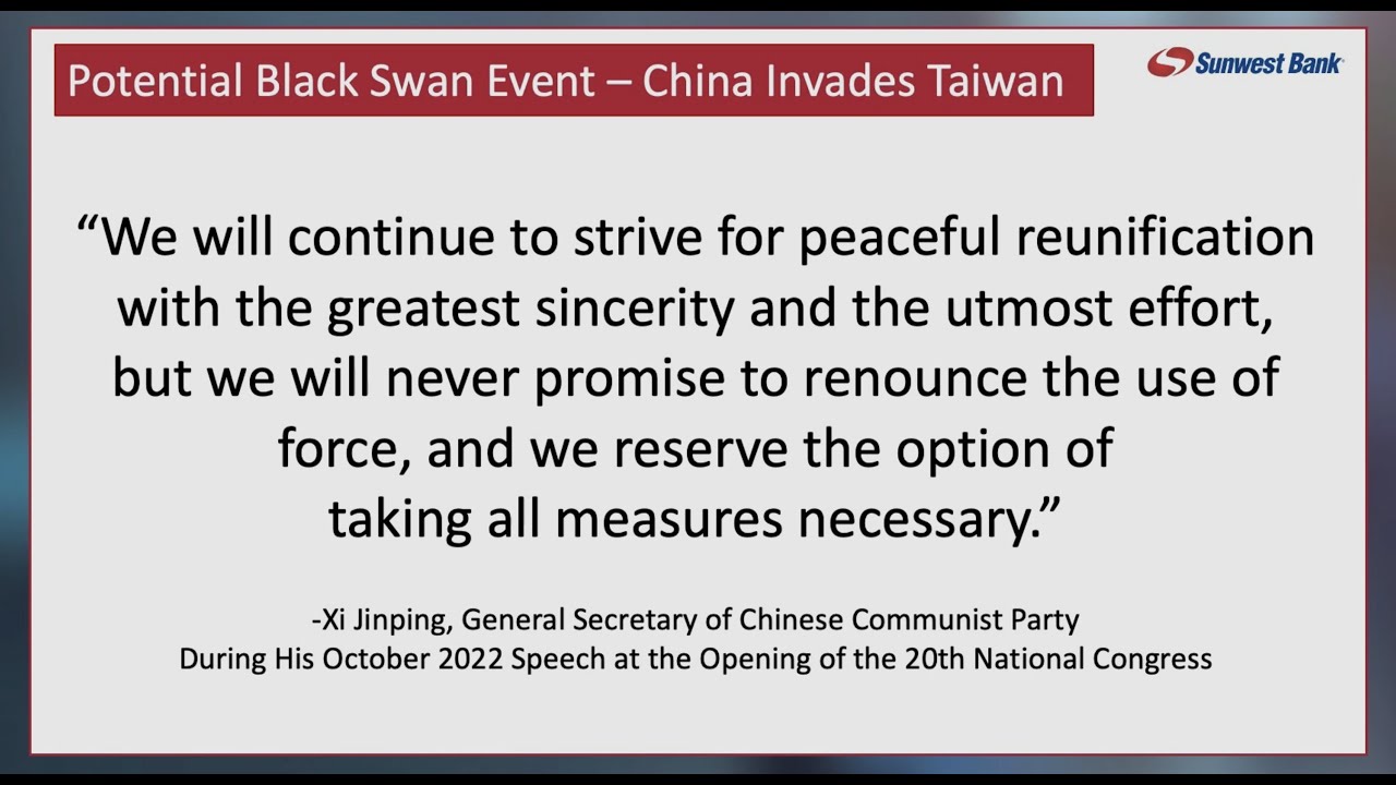 Eric Hovde, Sunwest Bank CEO, Discusses Potential Black Swan Event ...
