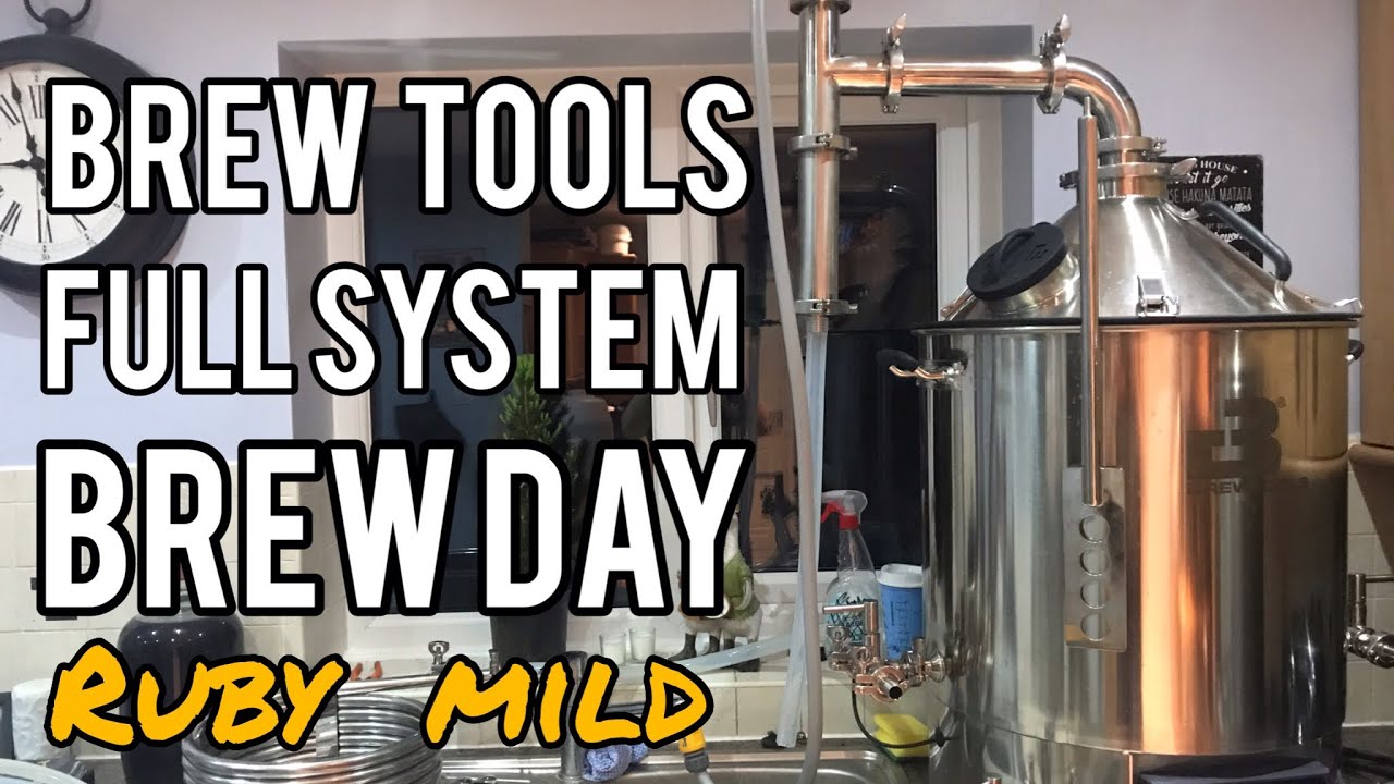 BrewTools B80pro FULL SYSTEM Brew Day - Ruby Mild - YouTube