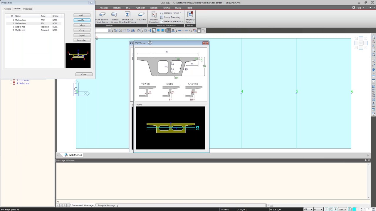 Modelling and analysis of PSC bridge - YouTube