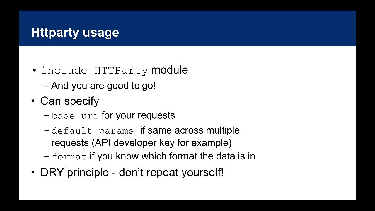 HTTParty (15) || Learn Ruby - YouTube