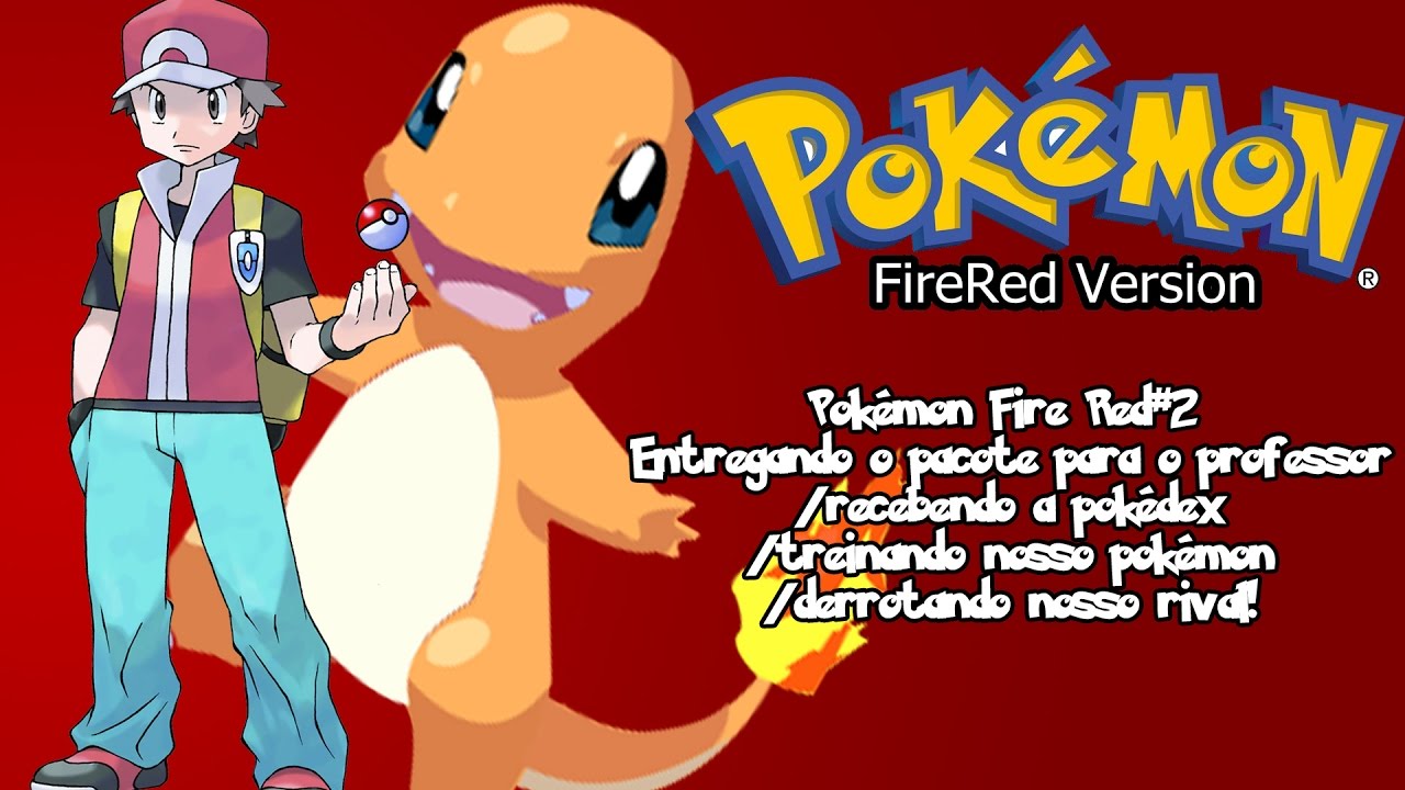 Pokémon Fire Red#2 Entregando o pacote para o professor/derrotando ...