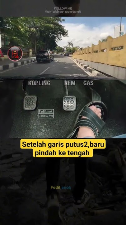 setelah garis putus2,baru pindah ke tengah #driving #belajarmengemudi #tutorial #mobilmanual ...