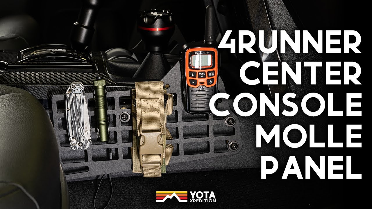 4Runner Cali Raised LED Center Console Molle Panel Install - YouTube