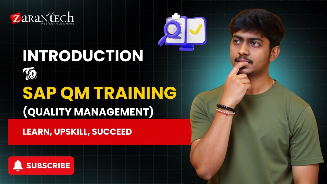 Introduction to SAP QM (Quality Management) Training | ZaranTech - YouTube