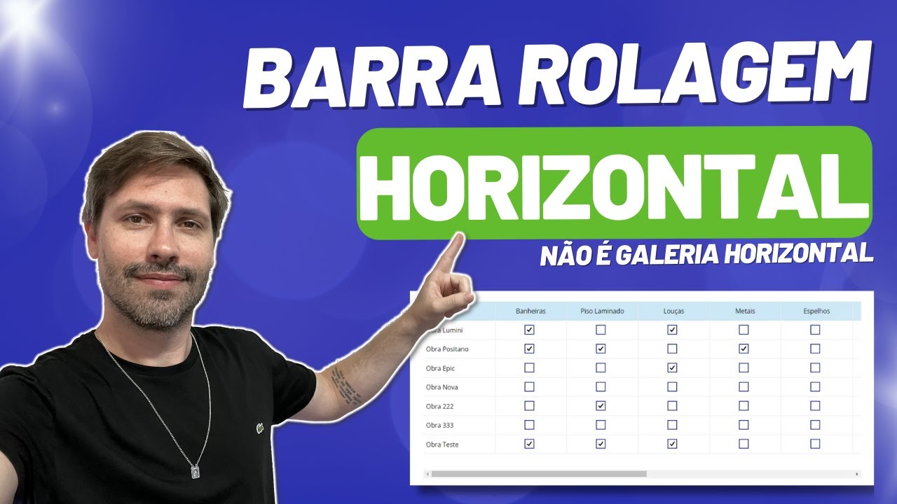[POWER APPS] - BARRA DE ROLAGEM HORIZONTAL - YouTube
