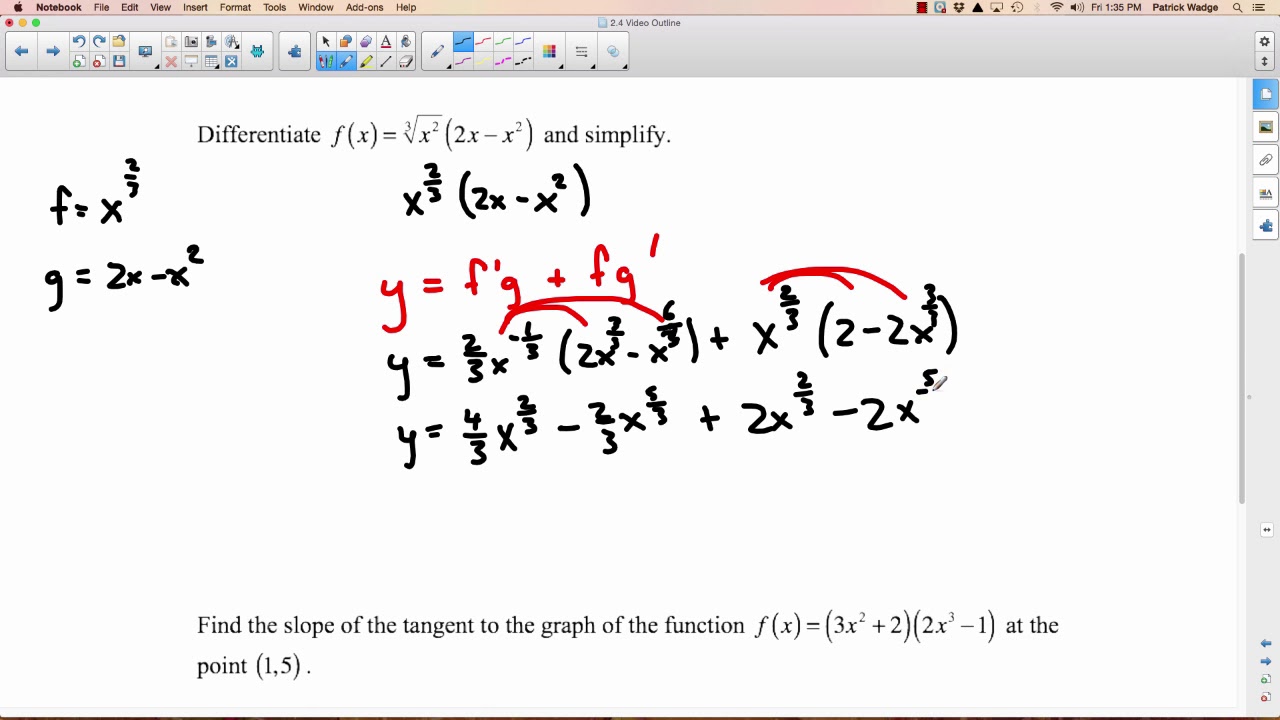 Calc 12 2 4 The Product Rule YouTube calc-12-2-4-the-product-rule-youtube