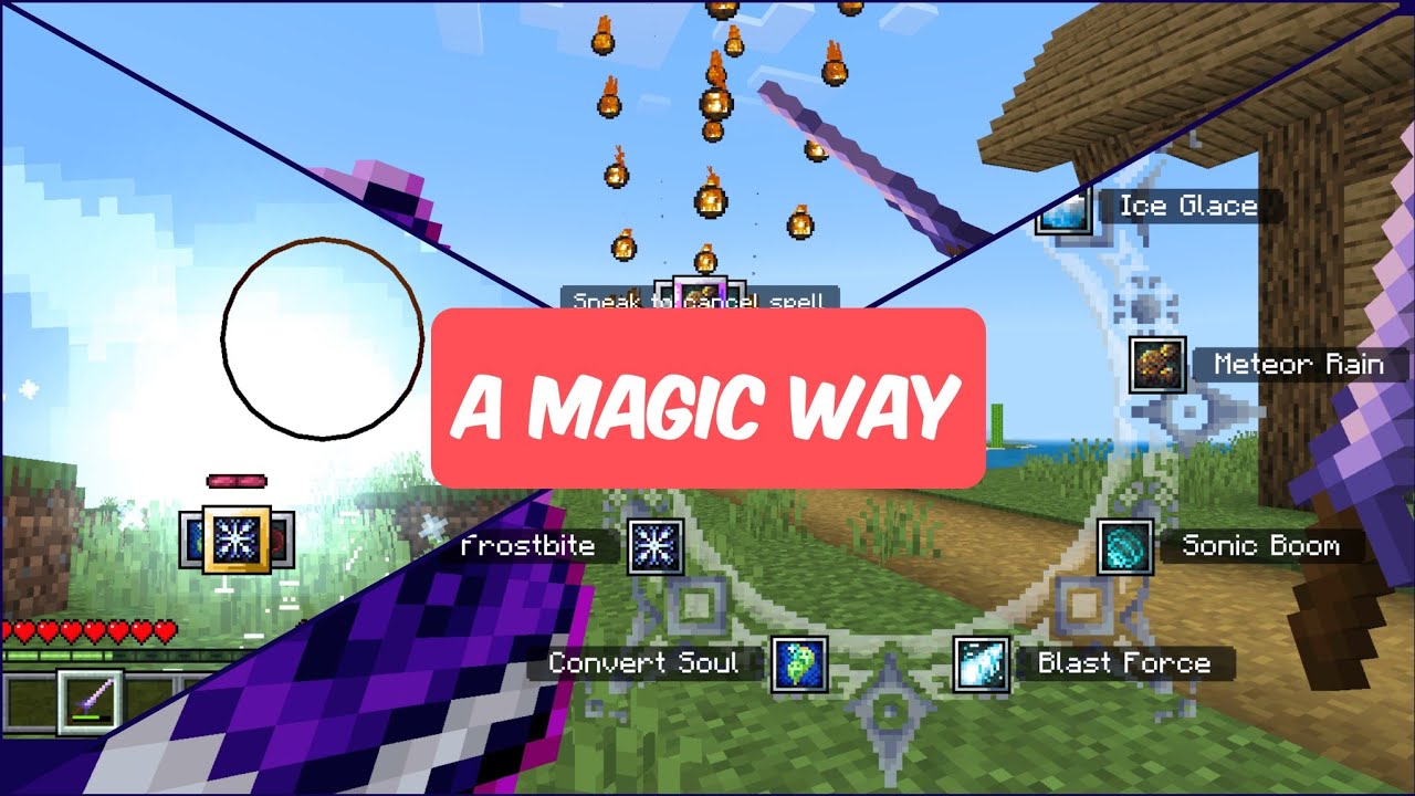 Мод на магию для Minecraft Bedrock.(A MAGIC WAY). - YouTube