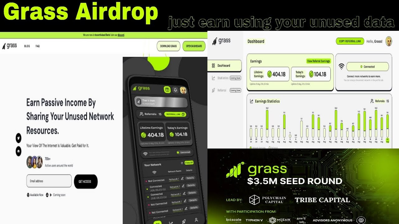 GRASS AIRDROP | How to Get Grass Airdrop Using Your Unused Data • turn ...