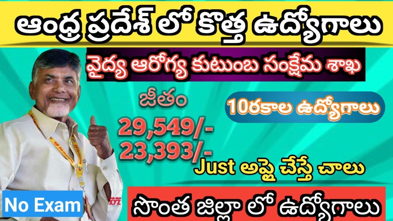 AP NEW GOVERNMENT JOBS UPDATES 2024|DIST WISE JOBS UPDATES 2024|AP ...