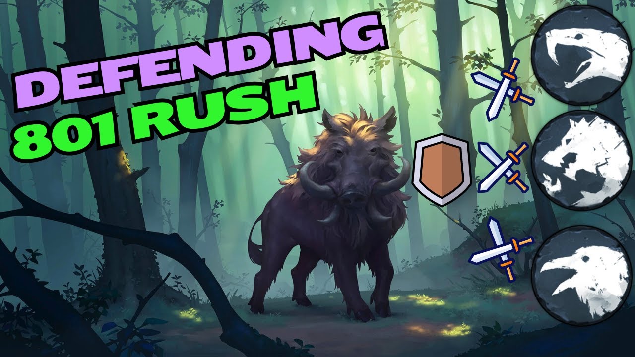 Defending vs Wolf, Snake & Raven in 801 - YouTube