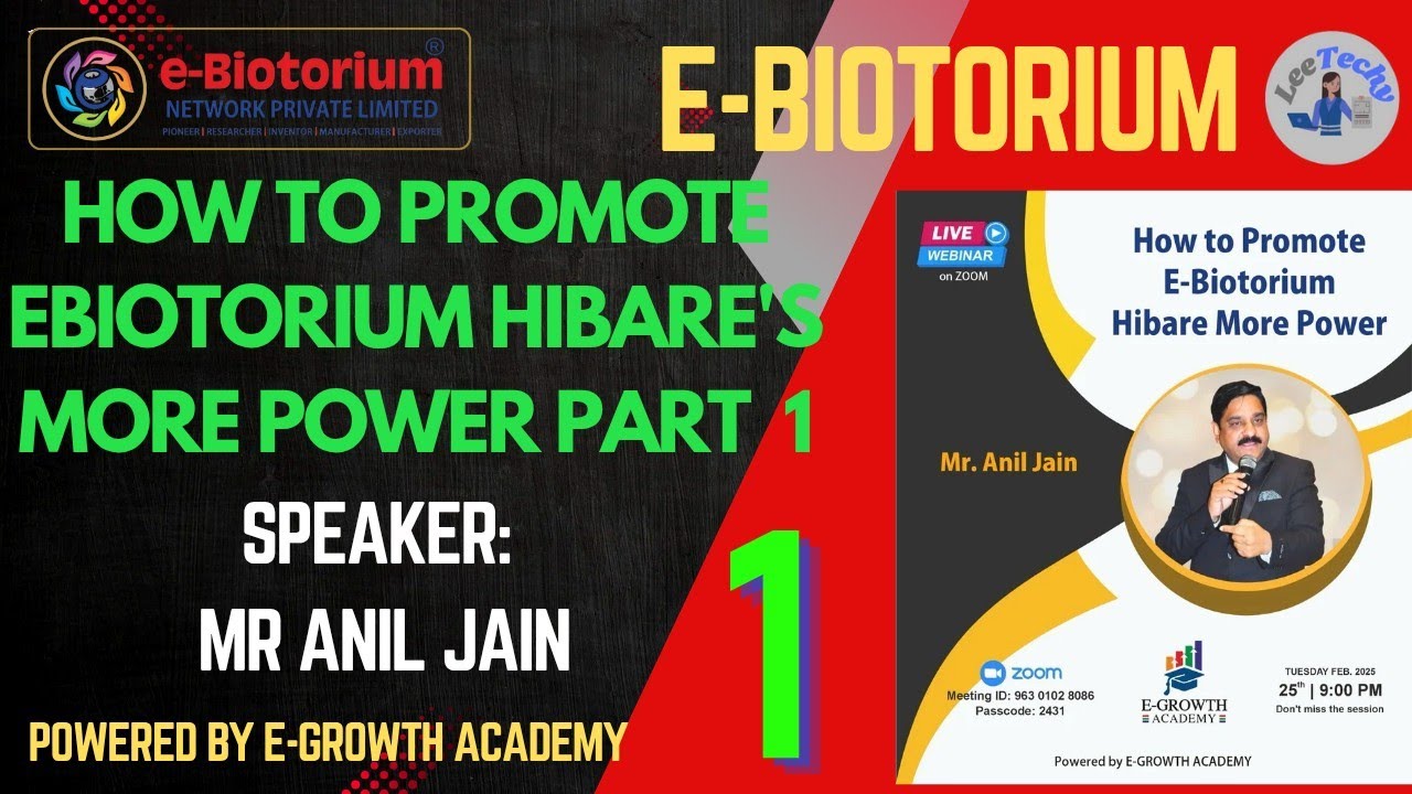 e-Biotorium Business Training - How to Promote ebiotorium Hibare's More ...