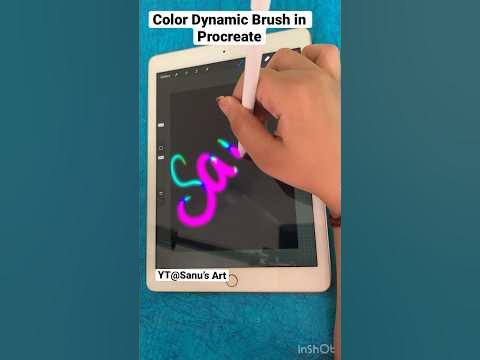 Color Dynamic Brush in Procreate #shorts - YouTube