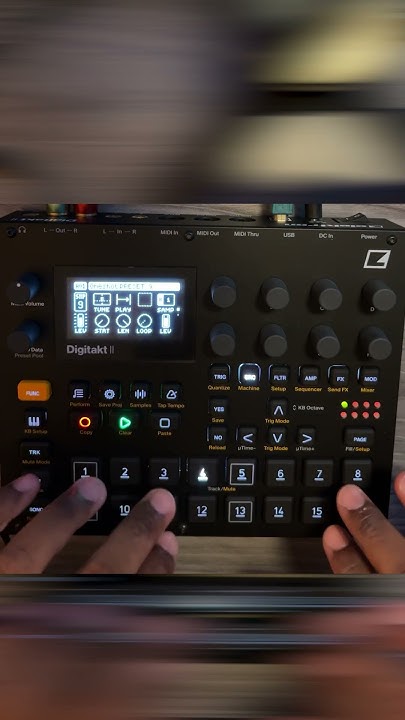Learning the Digitakt 2 with a daily groove - YouTube