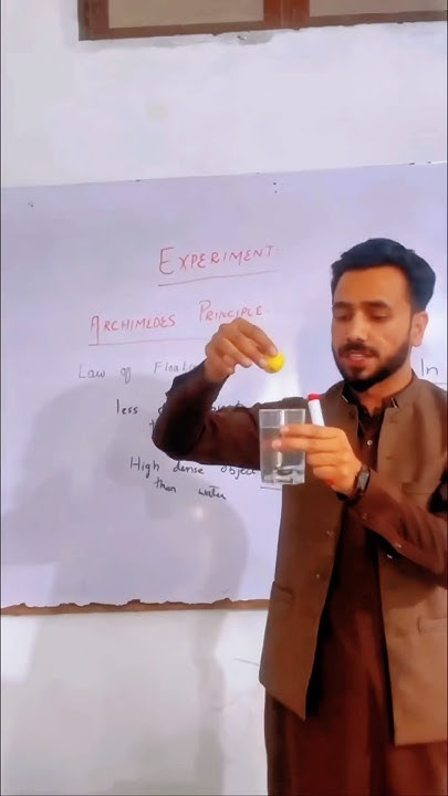 Law of floating .Why some object sinks while some float #experiements #physics #dailyshorts # ...